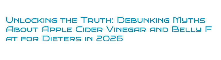Unlocking the Truth: Debunking Myths About Apple Cider Vinegar and ...