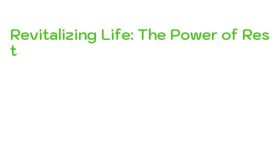 Revitalizing Life: The Power of Rest – Government Polytechnic Mumbai